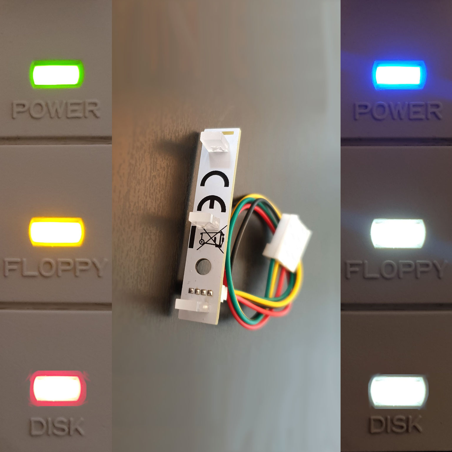 Panneau LED pour Amiga 600 – Plusieurs couleurs au choix – MicroMiga